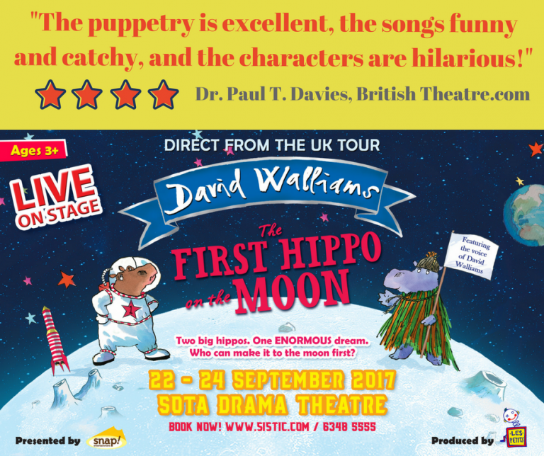 Snap! Entertainment Present David Walliams’ The First Hippo on the Moon ...